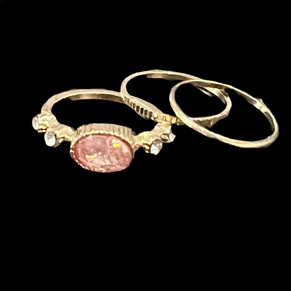 francesca’s | Jewelry | New Set Of 3 Francesca Gold Tone Stacking Rings ...